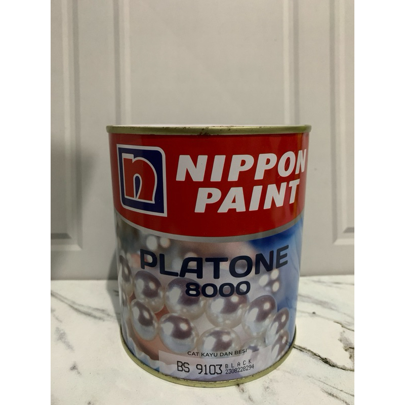 Jual Nippon Paint Platone 8000 Cat Kayu Cat Besi BS 9103 Black Cat ...