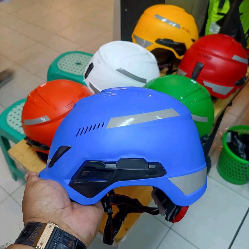 Jual Helm Safety MSA Climbing H1 Trivent warna Biru / Helm Safety Untuk ...