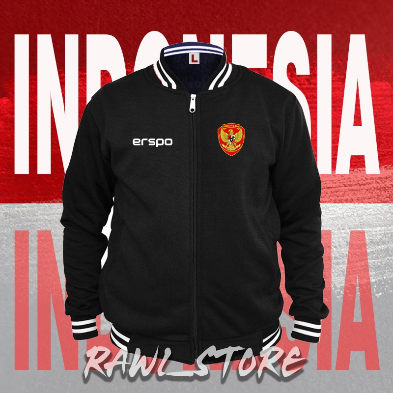 Jual Jaket Varsity Timnas Indonesia Garuda Erspo Jaket Baseball Uk M L ...