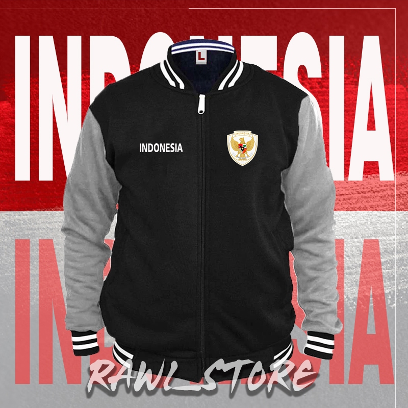 Jual Jaket Timnas Indonesia Garuda Teks indonesia Jaket Baseball ...