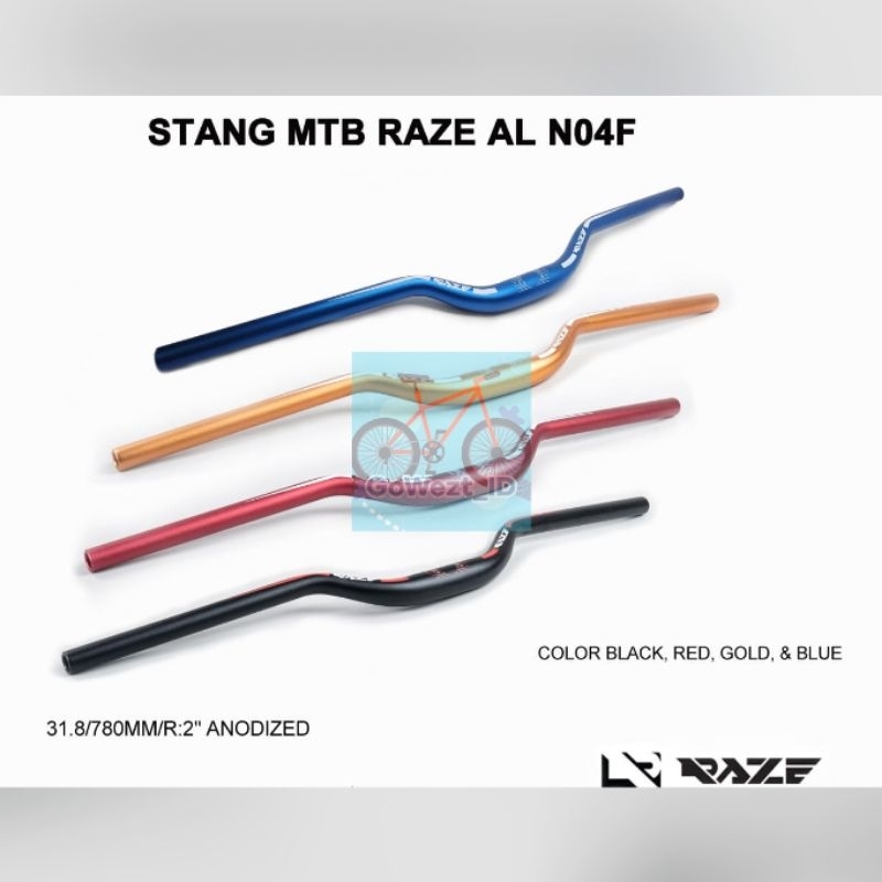 Jual Handlebar Stang Sepeda MTB Gunung Oversize 31.8 Alloy 780mm RAZE Original | High Quality ...