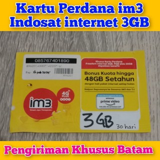 Jual perdana kartu indosat im3 internet 3gb Nomor Random [KHUSUS BATAM ...