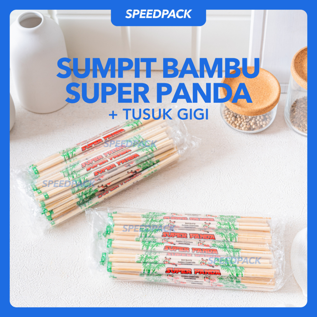 Jual SUMPIT BAMBU SUPER PANDA + TUSUK GIGI ISI 50 PCS KUALITAS PREMIUM ...