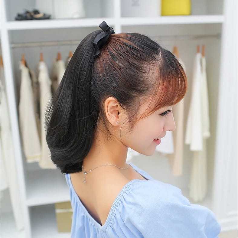 Jual Haircli kuncir tali model pendek pony tail pendek | Shopee Indonesia