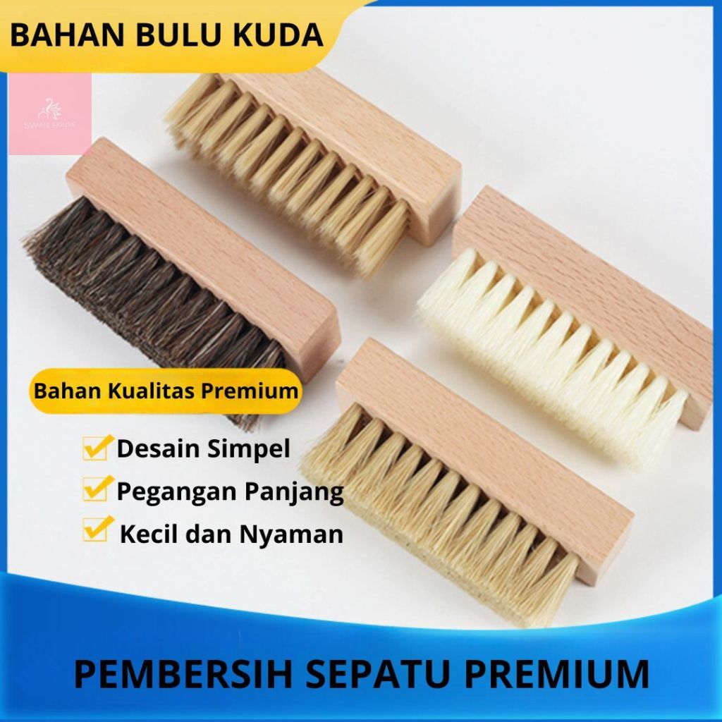 Jual Sikat Pembersih Sepatu bahan Bulu Kuda PREMIUM / Soft Brush Shoe ...