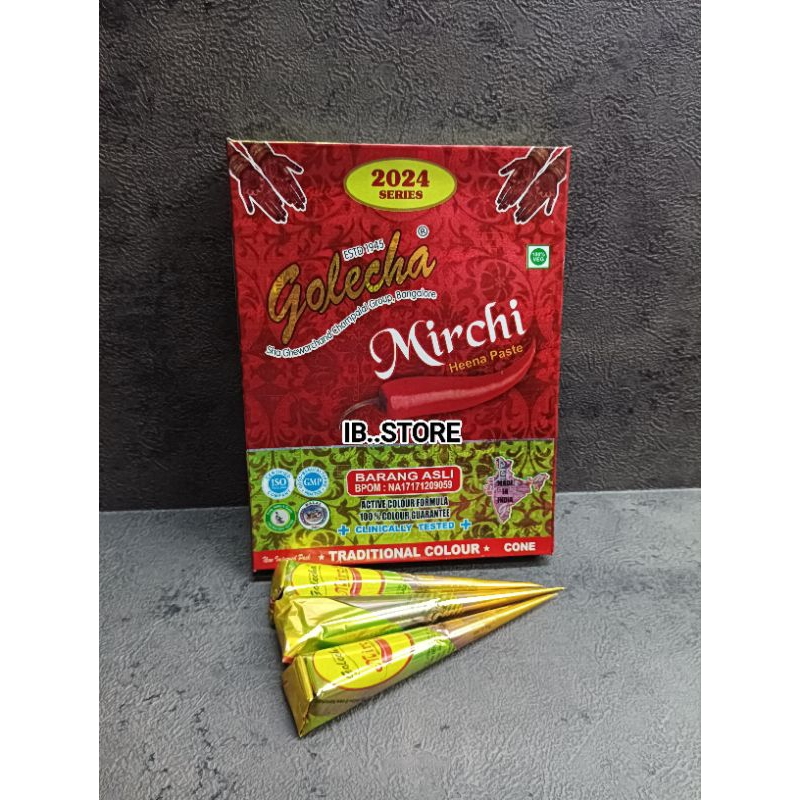 Jual GOLECHA HENNA TANGAN - GOLECHA HENNA KUKU HALAL ( 1 BOX / 12 PCS ...