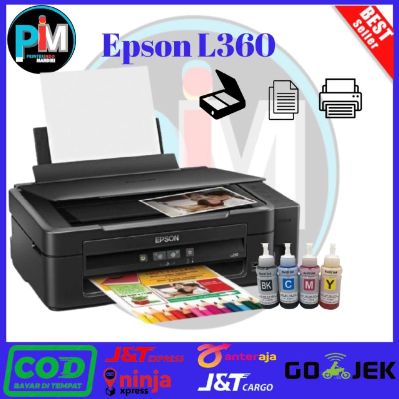 Jual Printer Epson L360 inpus ink tank (print scan copy) siap pakai ...