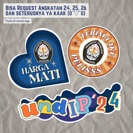Jual STIKER SCRAPBOOK CAMABA Undip | UNIVERSITAS DIPONEGORO | StikerGW ...