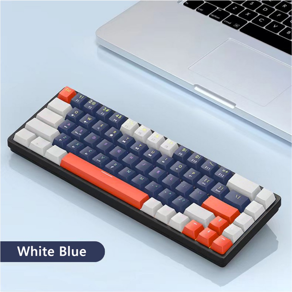 Jual Ziyoulang K68 Wireless Bluetooth Mechanical Keyboard Ipad Iphone ...