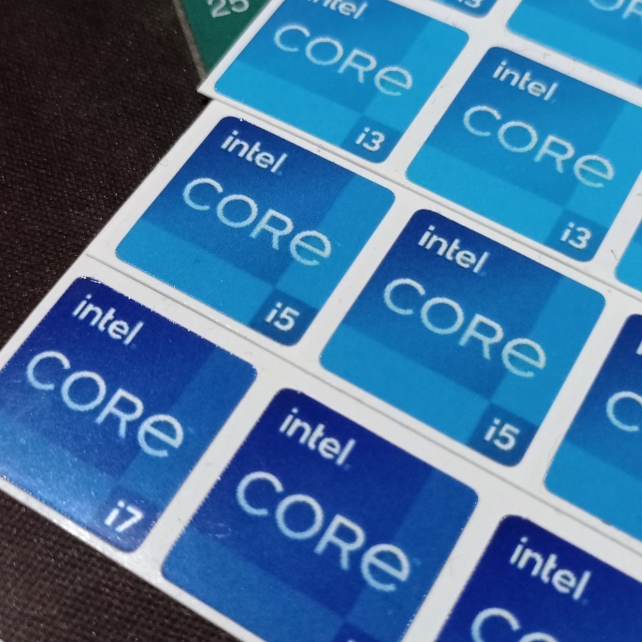 Jual Stiker Intel Core i3 Gen 3 Gen 4 Gen 6 Gen 7 Gen 10 Gen 11 - i3 ...