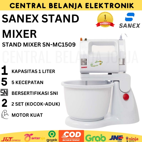 Jual SANEX STAND MIXER MC 1508 1 LITER 5 KECEPATAN MOTOR KUAT | Shopee ...