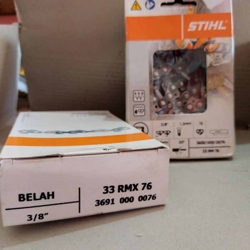 Jual Rantai Sinso Belah Stihl Original 38T 33RMX76 Bar Baja 22" | Shopee Indonesia
