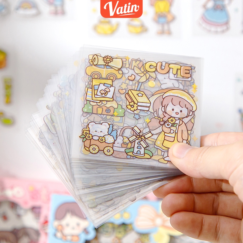 Jual Stiker Motif Lucu 1 Set Isi 20 Lembar Kecil/Cute Sticker 20 Pcs ...