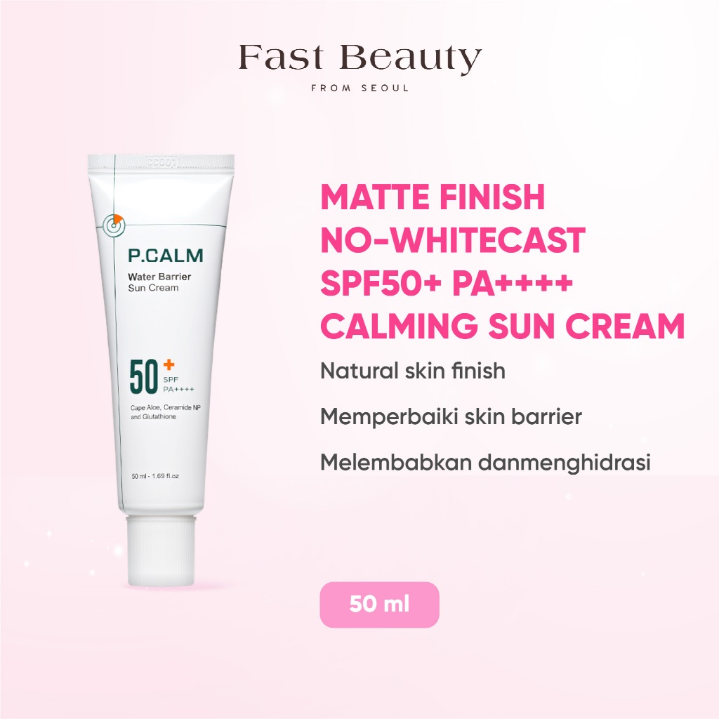 Jual P.CALM Water Barrier Suncream SPF 50+/ PA++++ 50ml | Shopee Indonesia