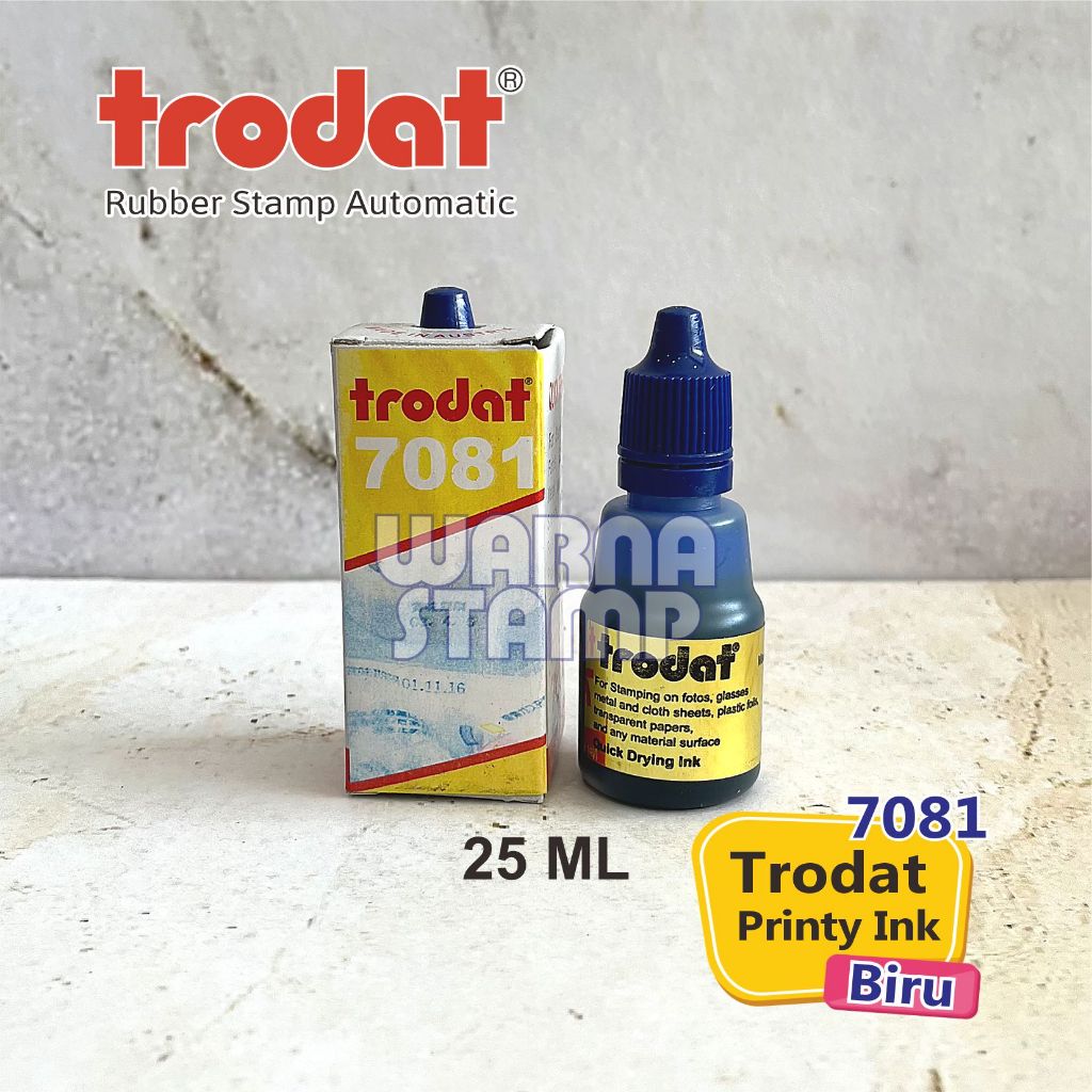 Jual TINTA STEMPEL TRODAT PERMANENT / TRODAT 7081 UKURAN 25 ML / TINTA ORIGINAL TRODAT / TINTA ...