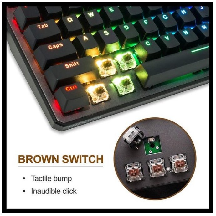 Jual Tecware Phantom 87 Keys - Backlit Mechanical Ten Key Less Keyboard ...
