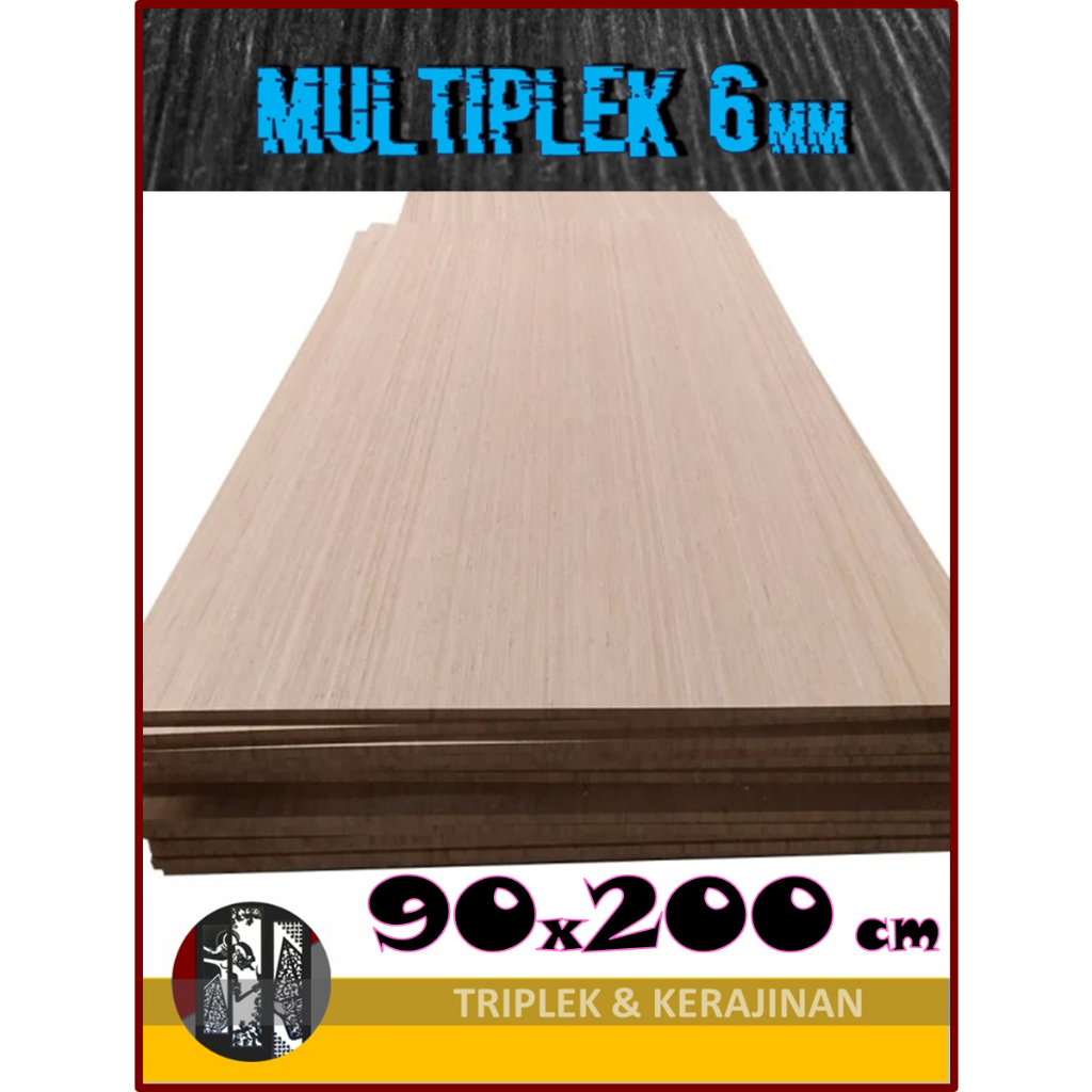 Jual Triplek 6mm 90x200 cm isi 2 lembar | Kualitas Premium Multiplek 6 ...
