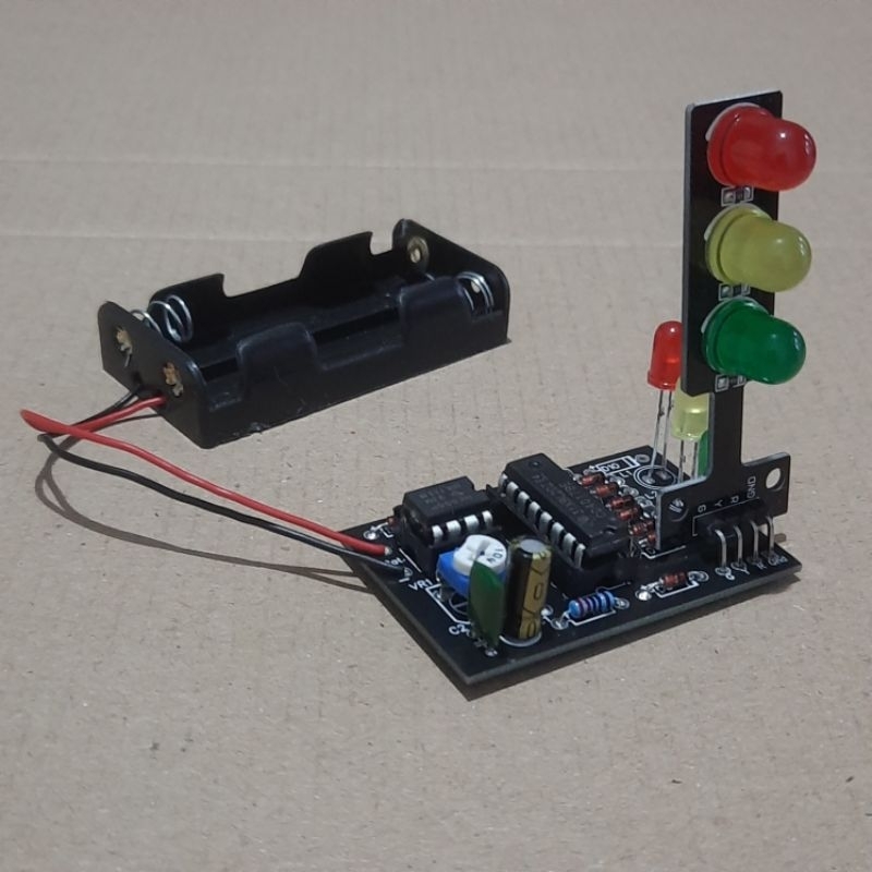 Jual Kit Mini Traffic Light Lampu Lalu Lintas Miniatur Led Flipflop Shopee Indonesia 