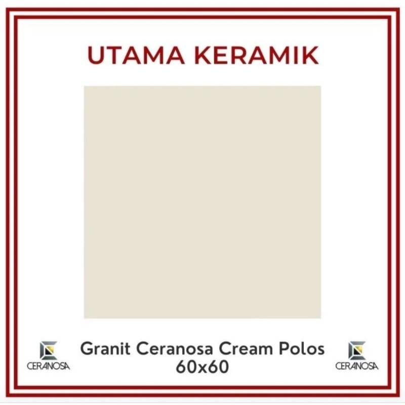 Jual Granit Ceranosa Cream Polos Glossy 60x60 - KW 1 | Shopee Indonesia