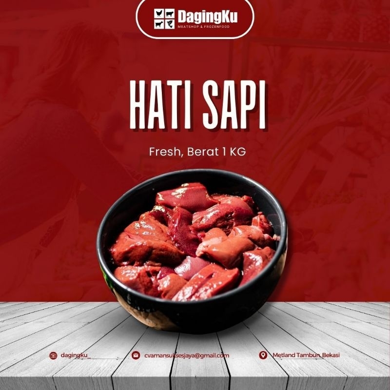 Jual Hati Sapi 1Kg/Liver -Halal Fresh Frozen/Beef Liver Beku 1 Kg/Hati ...