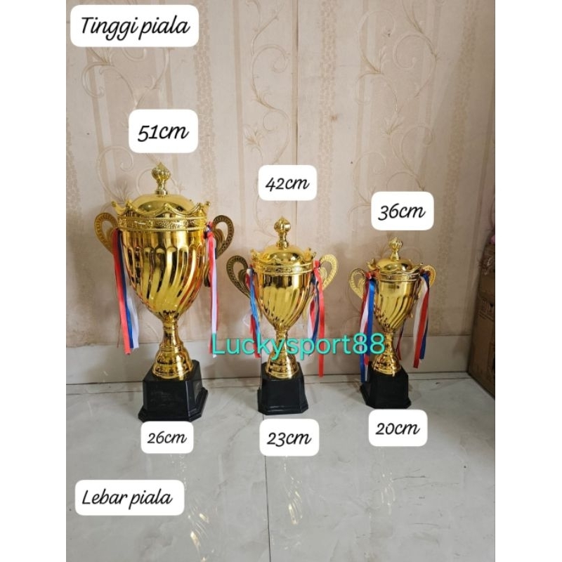 Jual trophy Piala METAL IMPOR 140 KING 1SET ISI 3buah | Shopee Indonesia