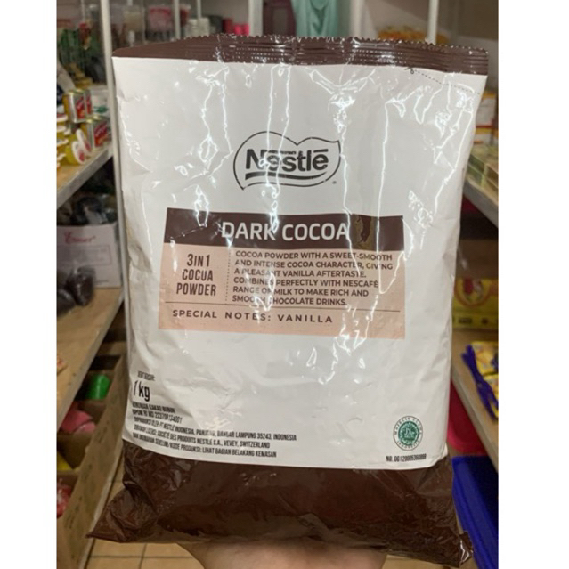 Jual Nestle Dark Cocoa bubuk minuman rasa dark cokelat 1kg | Shopee ...