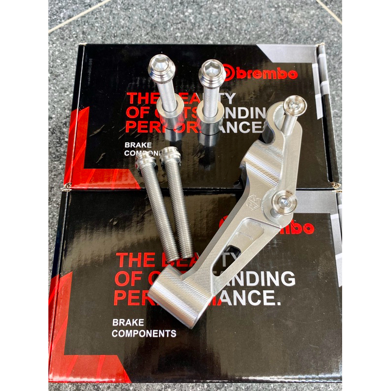 Jual paket breket kaliper brembo M3 M4 M7 twin africa set baut stainles PNP NINJA R RR | Shopee ...