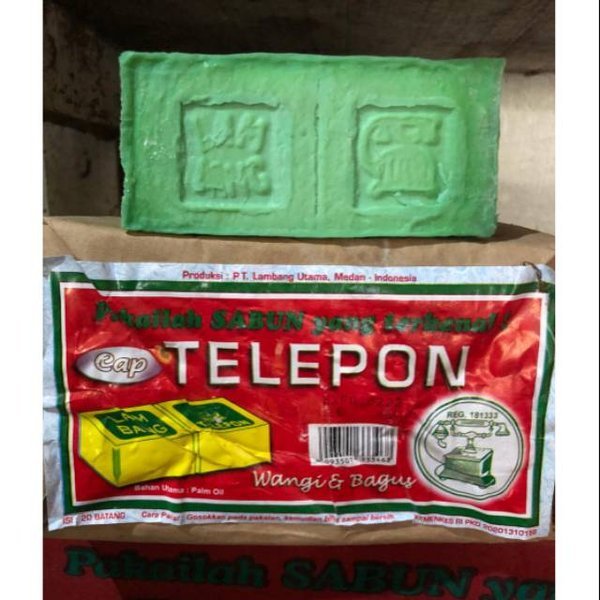 Jual sabun cuci batang cao telepon 6 batang 200 gram//sabun cuci jadul ...