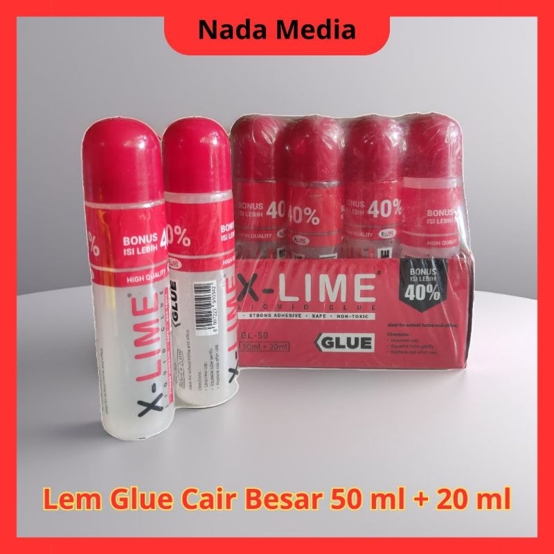 Jual 1 Pcs Lem Glue Cair Besar 50 ml + 20 ml | Shopee Indonesia