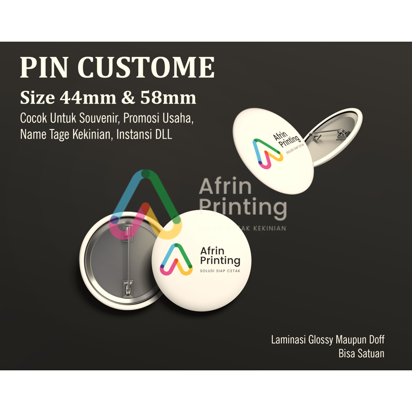 Jual Pin Bros Peniti Doff dan Glossy Ganci Bisa Satuan Maupun Grosir ...