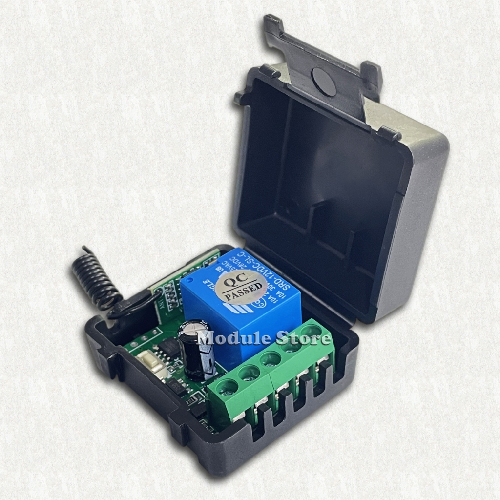 Jual Wireless Relay 1CH 12V 433MHz With Delay OFF AK-RK01SY TANPA ...