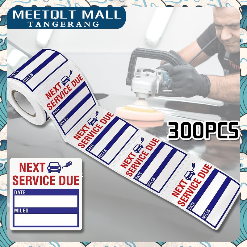 Jual 5*5cm Stiker Service Motor 300PCS-Stiker Label Service Motor Untuk ...