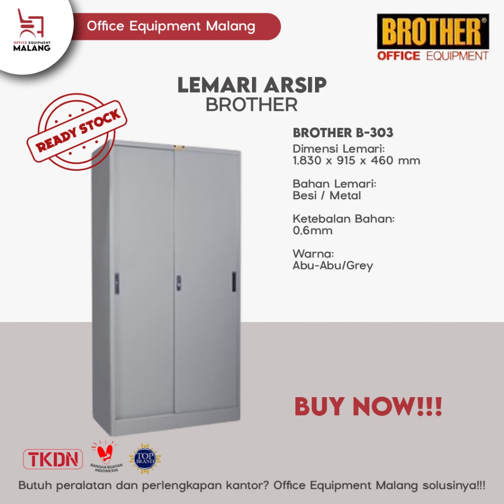 Jual LEMARI ARSIP BROTHER B-303/LEMARI BESI/LEMARI ARSIP | Shopee Indonesia