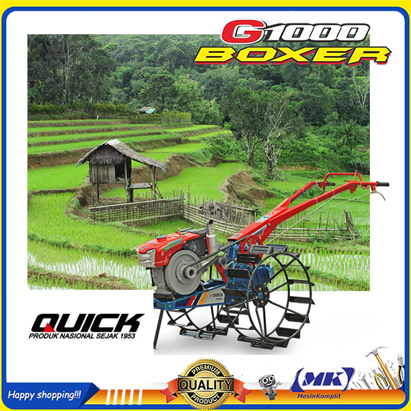 Jual Quick G1000 Boxer Traktor Sawah Lahan Basah Kering | Shopee Indonesia