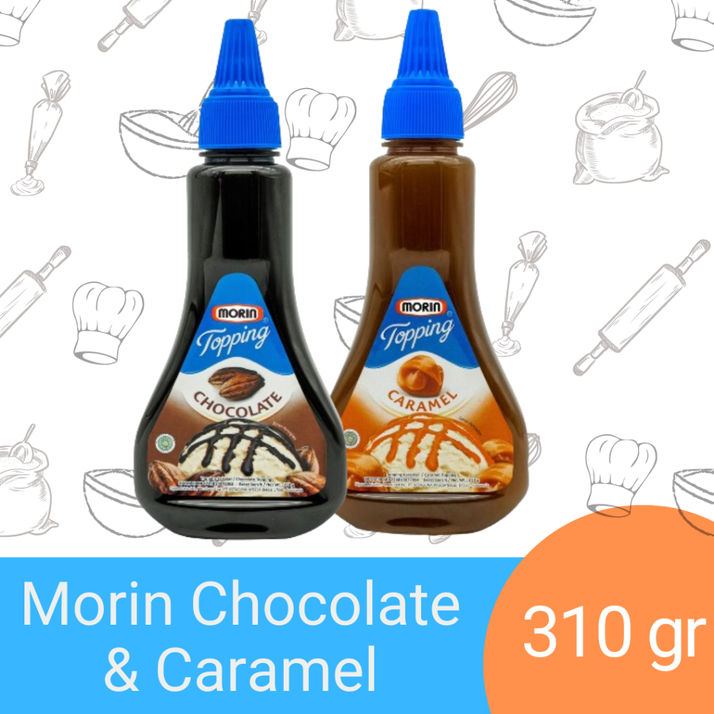 Jual Morin Topping Caramel dan Chocolate Sauce 310gr / 120gr [REPACK ...