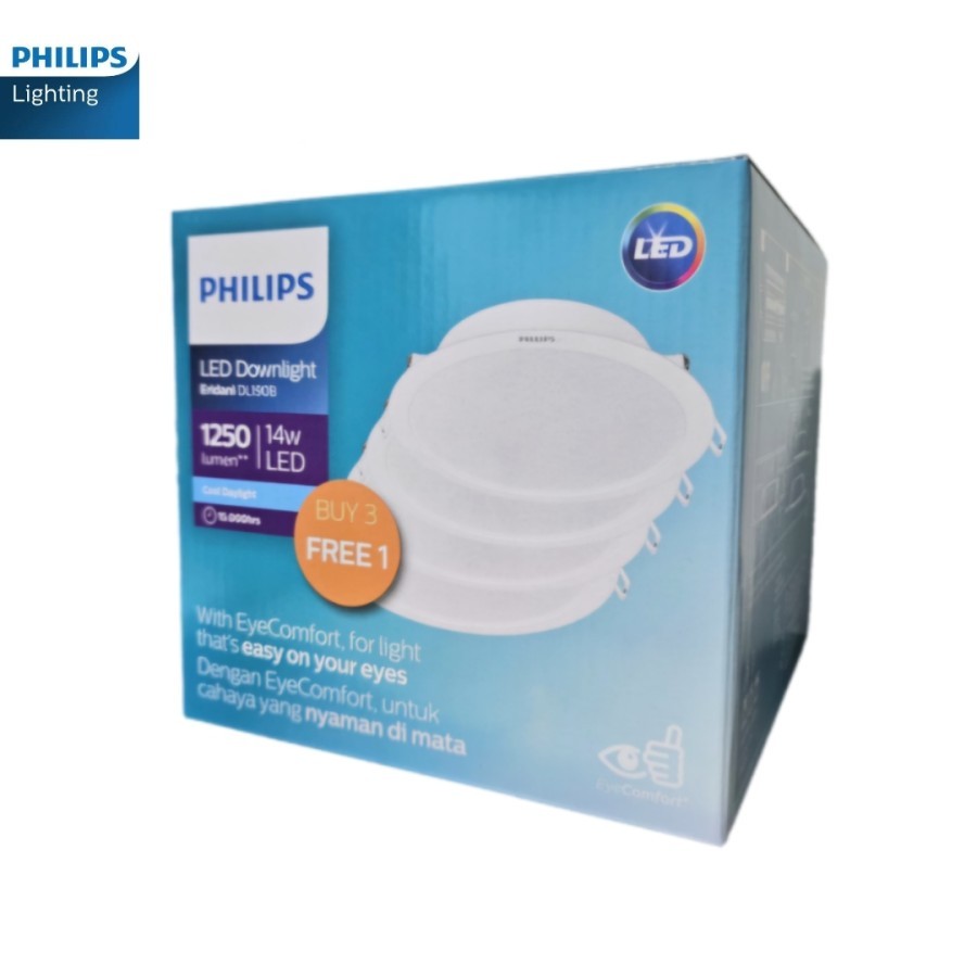 Jual PHILIPS ERIDANI MP Multipack Kemasan isi 4 biji Lampu Led ...