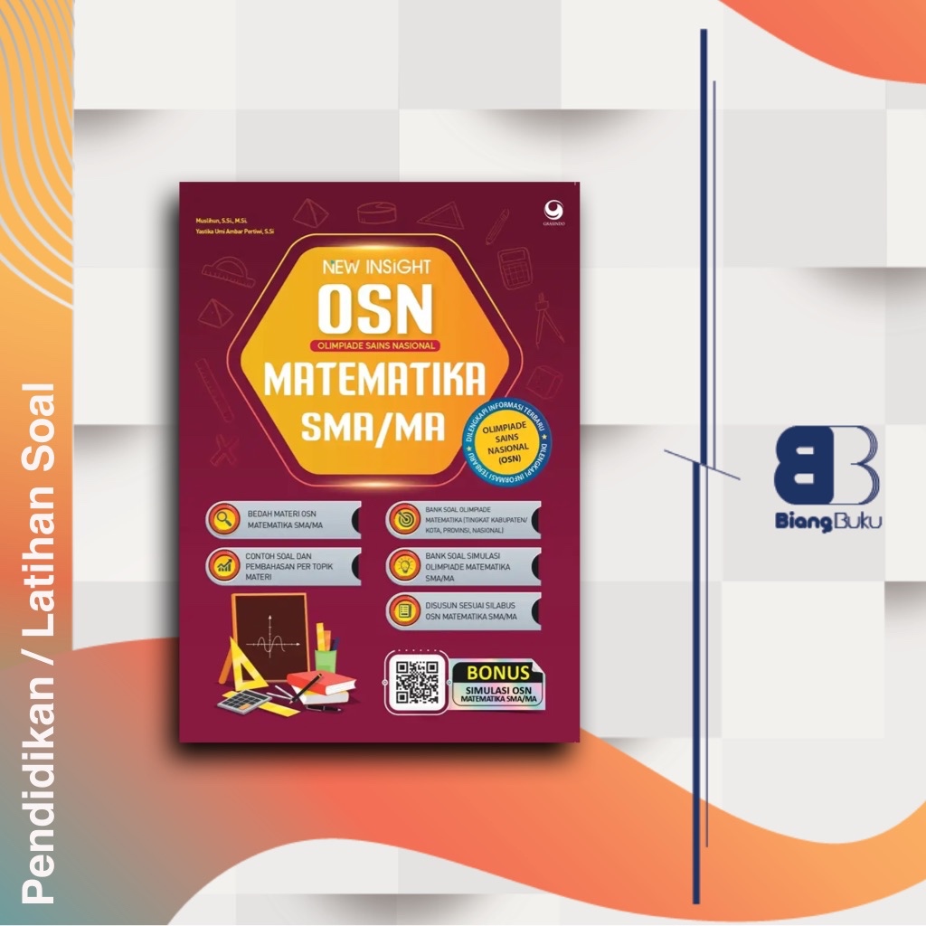 Jual Buku Latihan Soal Olimpiade Sains Nasional New Insight OSN Matematika SMA/MA Ori Grasindo ...