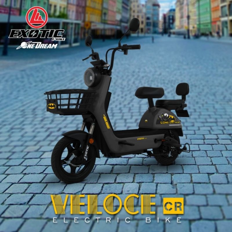 Jual SEPEDA LISTRIK EXOTIC VELOCE CR 500 WATT 48V / 12AH CHARACTER ...