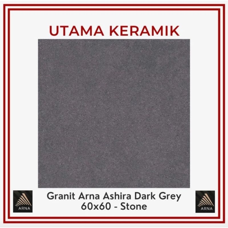 Jual Granit Arna Ashira Dark Grey 60x60 - Stone - KW 1 - Granit Lantai Kasar | Shopee Indonesia