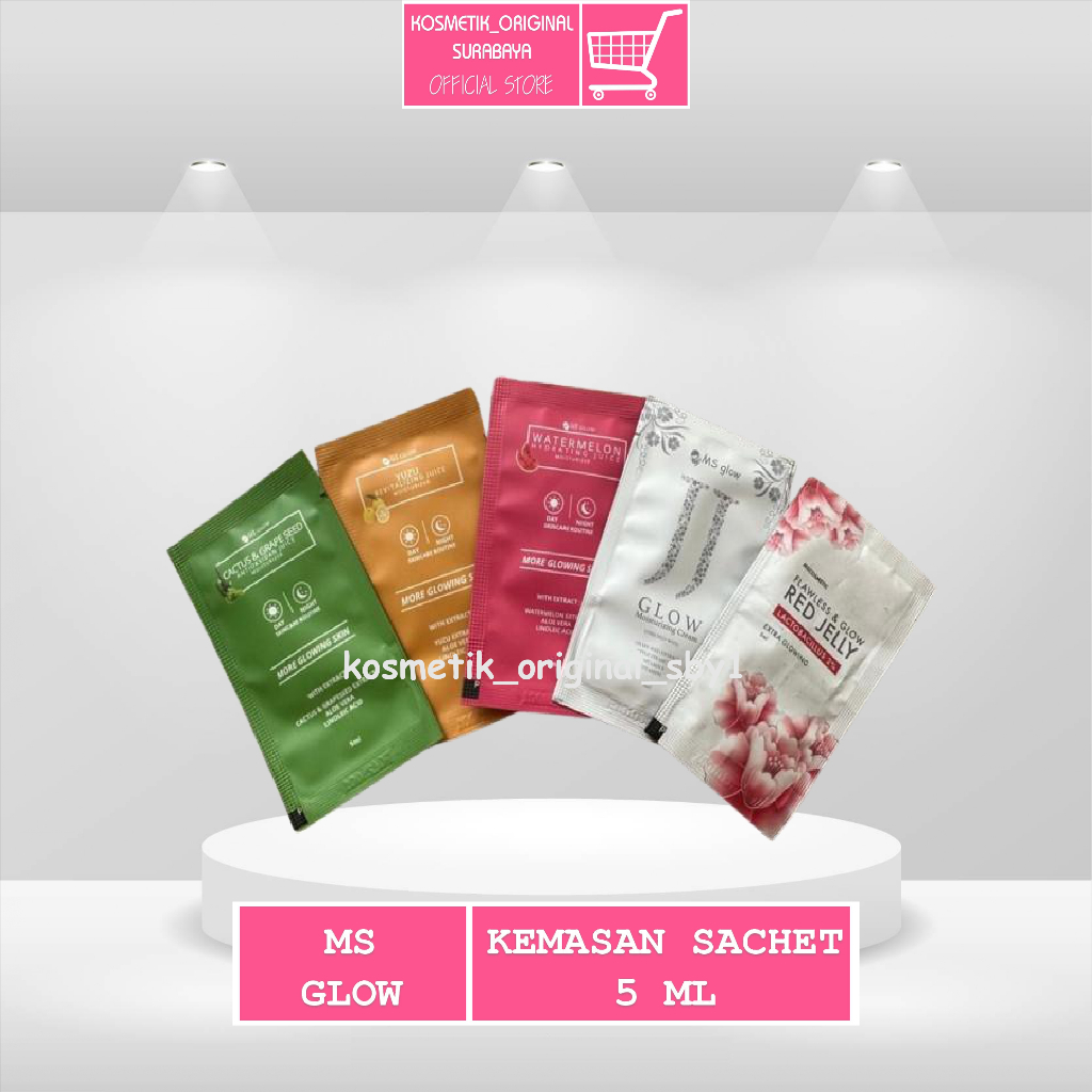 Jual MS Glow Kemasan Sachet 5 ML (JJ Glow, Red Jelly, Juice Moisturizer ...