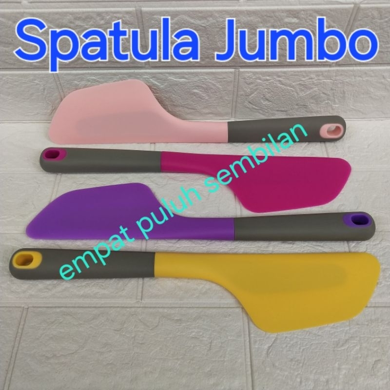 Jual spatula silikon jumbo / sendok pengaduk adonan / solet baking ...