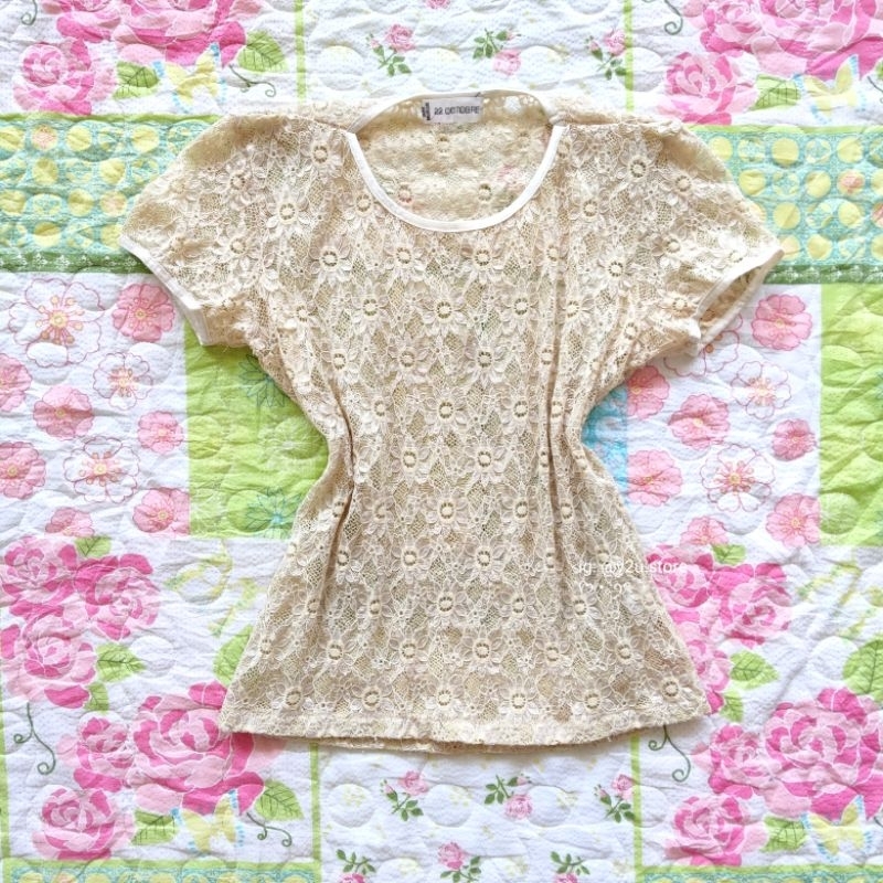 Jual Dollete vintage lace top brukat y2k vintage 90's pinterest ...