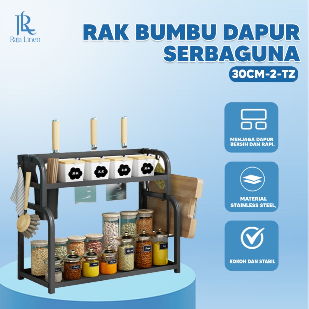 Jual RAK Bumbu Dapur Serbaguna Tempat Penyimpanan bumbu Masak RAJA ...
