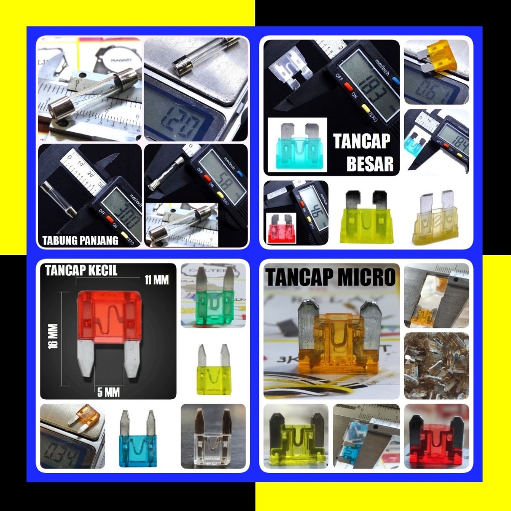Jual SIKRING tancap tabung 5a 7.5a 10a 15a 20a 25a 30a sekring fuse 5 7 ...