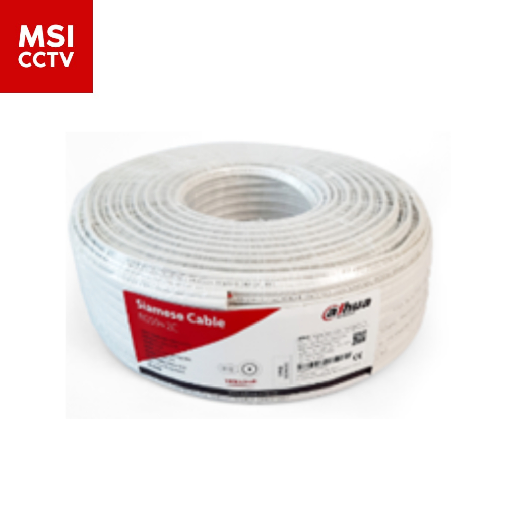 Jual Kabel CCTV Coaxial RG59+Power 100M Dahua DH-PFM941I-59N/2 Putih ...