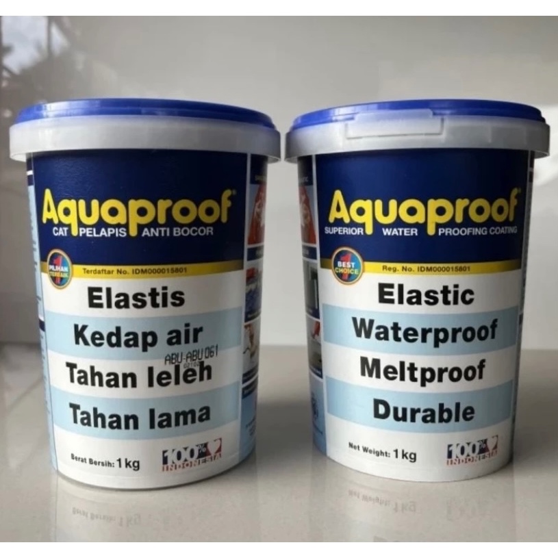 Jual Aquaproof 1kg 1 kg Kaleng Cat Pelapis Anti Bocor Elastis Aqua ...