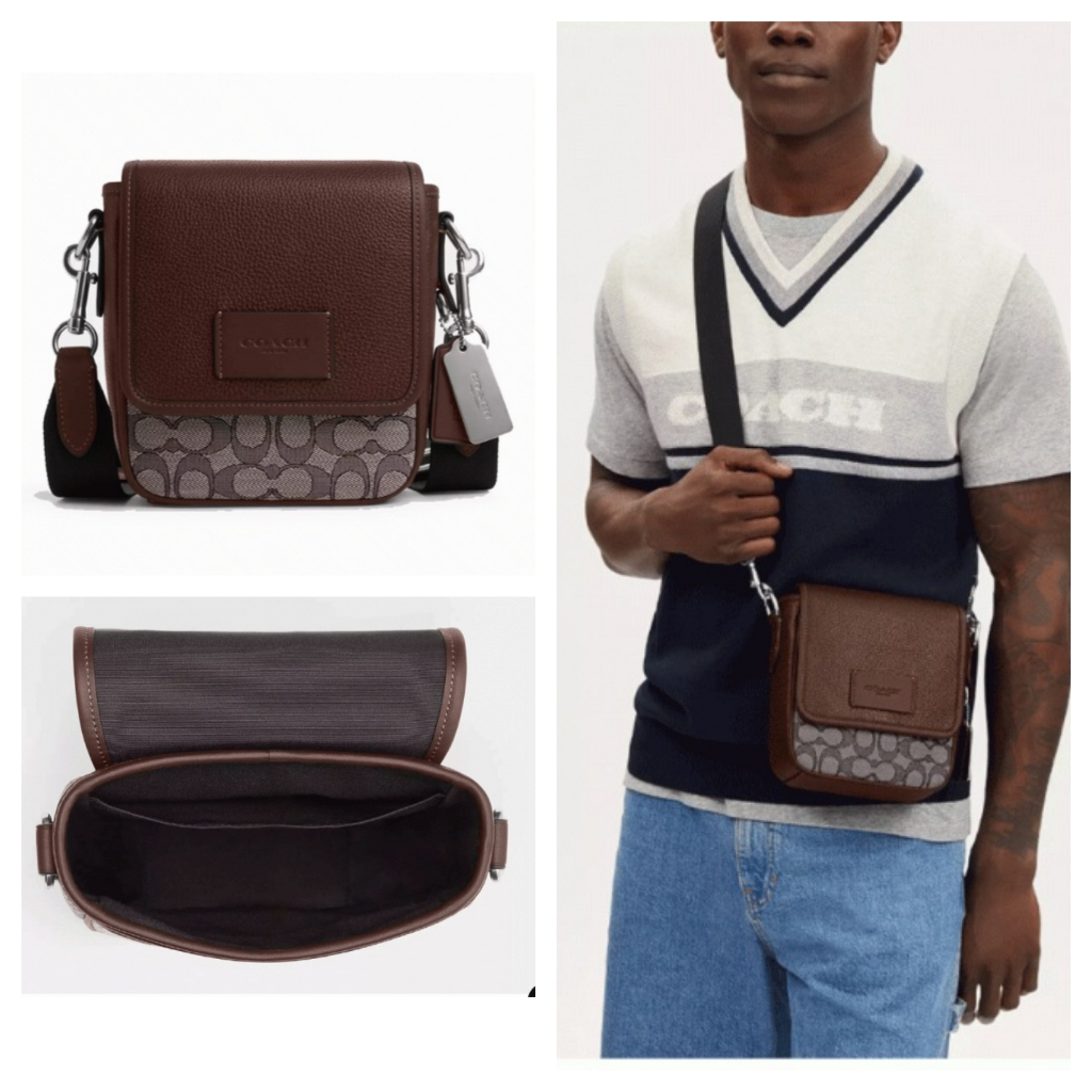Jual Tas Co CO915 Lucas crossbody Jacquard Sign Oak Maple sz 17x18x7cm ...