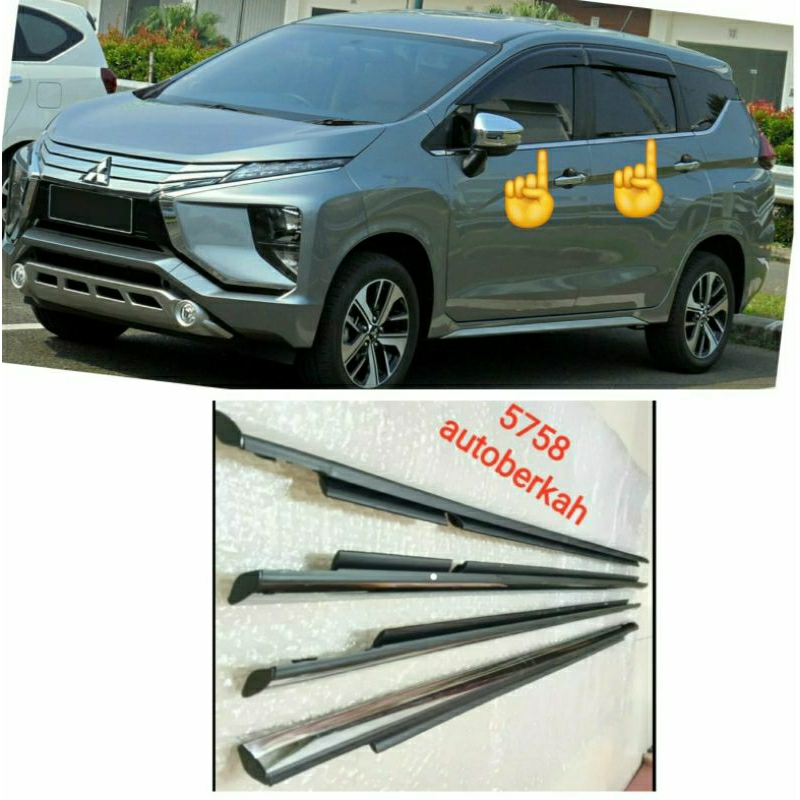 Jual Pelipit kaca luar Mitsubishi Expander Nisan Livina Crom 1set(4pcs ...