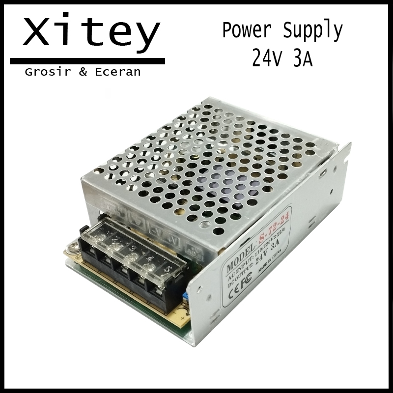 Jual XTY power supply adaptor 24v3a Running led trafo 24Volt 3 Ampere ...