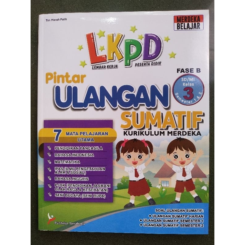Jual LKPD Pintar Ulangan Sumatif untuk SD/MI [CP TERBARU 2024], Edisi Revisi 2024 kls 3 semester ...